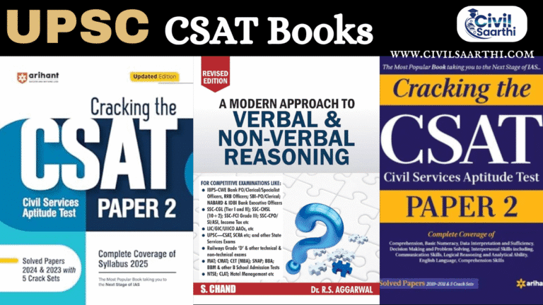 UPSC Booklist 2026, Prelims GS I, CSAT & Mains GS I, GS II, GS III, GS ...